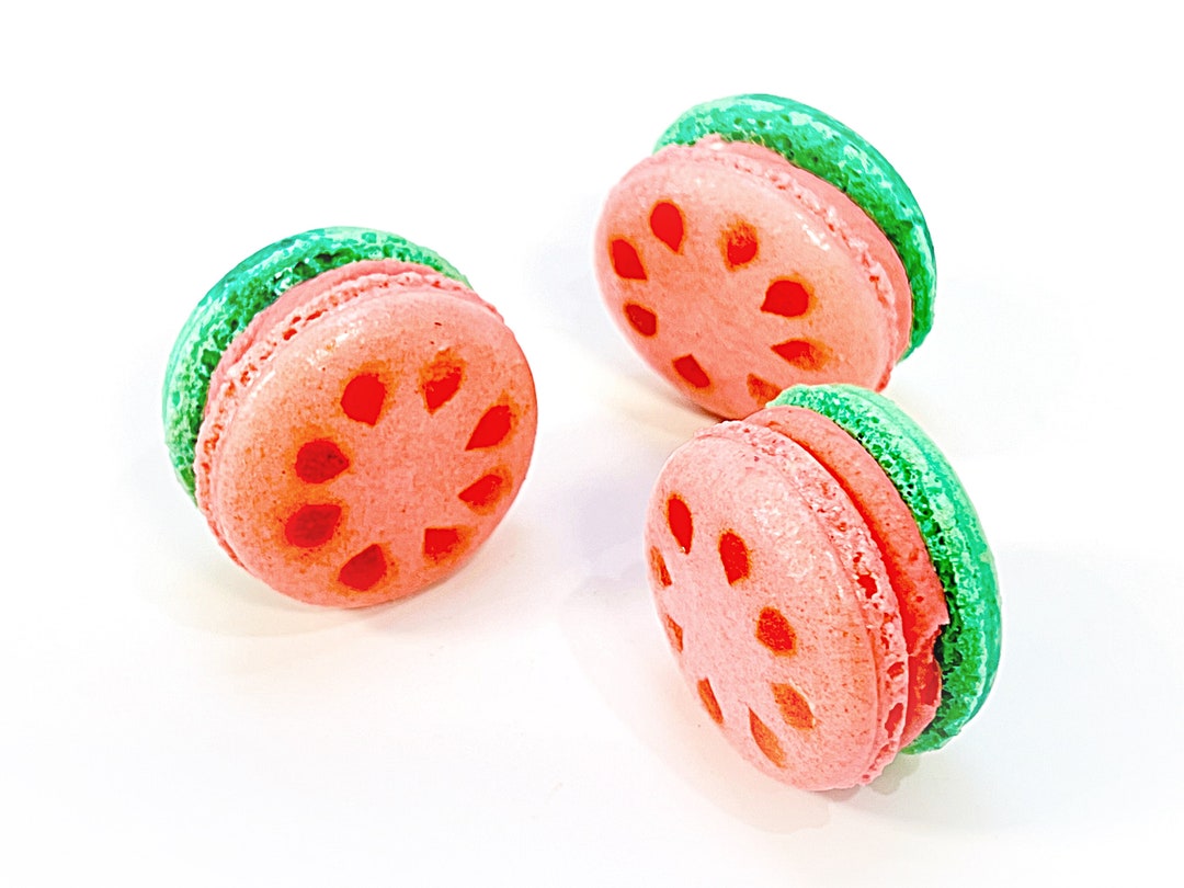 Straw-melon Macarons | Ideal for Celebratory Events. - Etsy