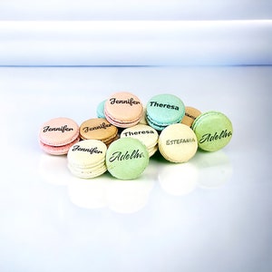 Personalized Monogram Macarons: Design Your Own Sweet Delights! - Etsy