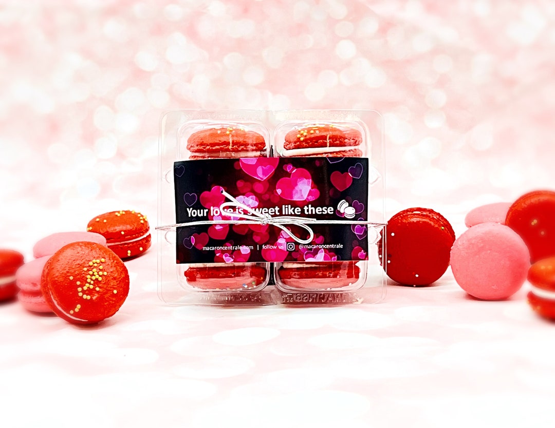 The Love Potion Macarons Value Pack | Raspberry, Vanilla Milk Jam and ...