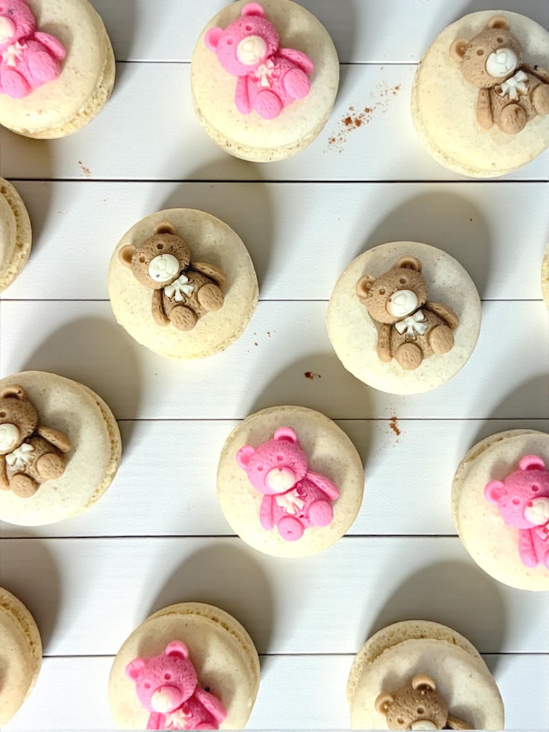 Teddy Hug Macarons – Sweet Brown Bear French Cookies for All Ages - Etsy