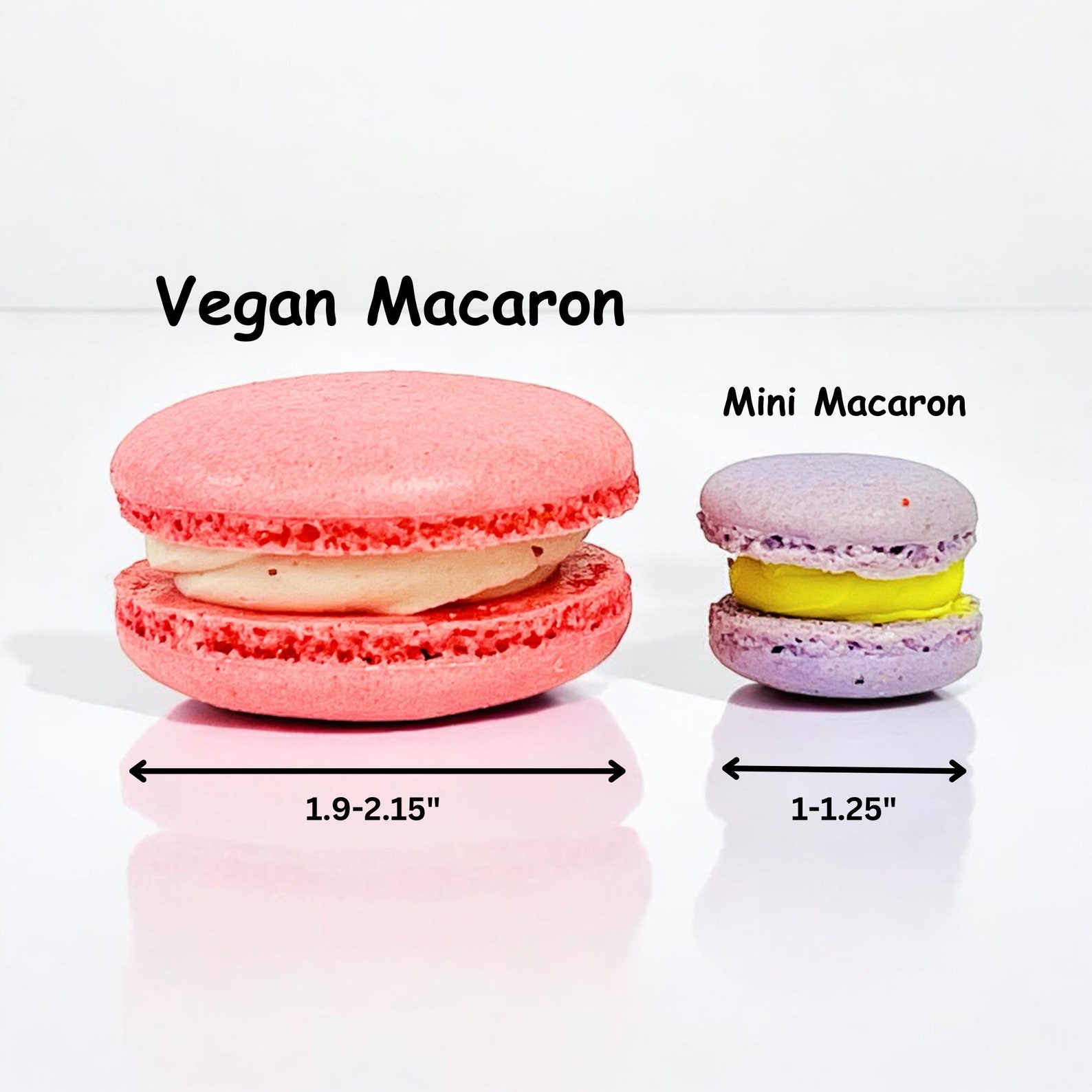 Vanilla Mini Macarons: Gourmet Dessert Topping (16 or 49) - Etsy