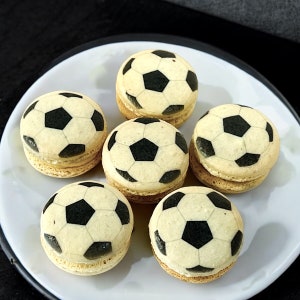 Customizable Soccer-themed French Macarons – Pick Your Favorite Flavors ...