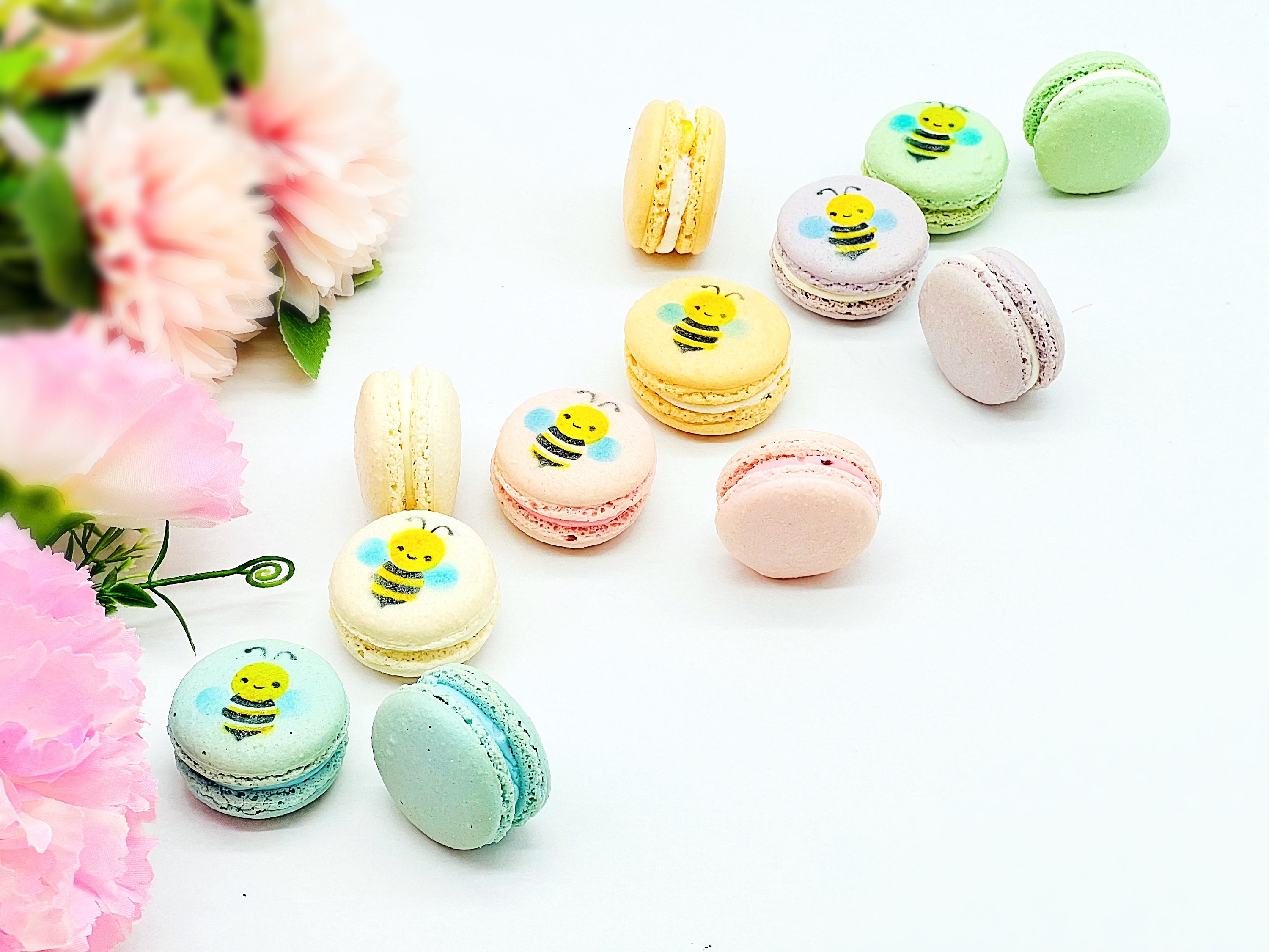 Baby Bee French Macarons Available in 6 12 & 24 Pack - Etsy