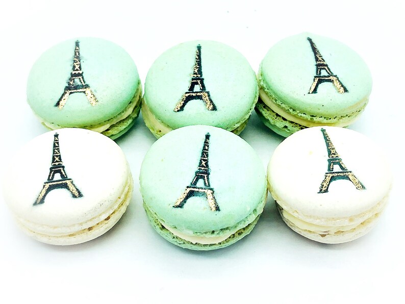 Bonjour De Paris the Eiffel Macarons Available in 6 12 | Etsy