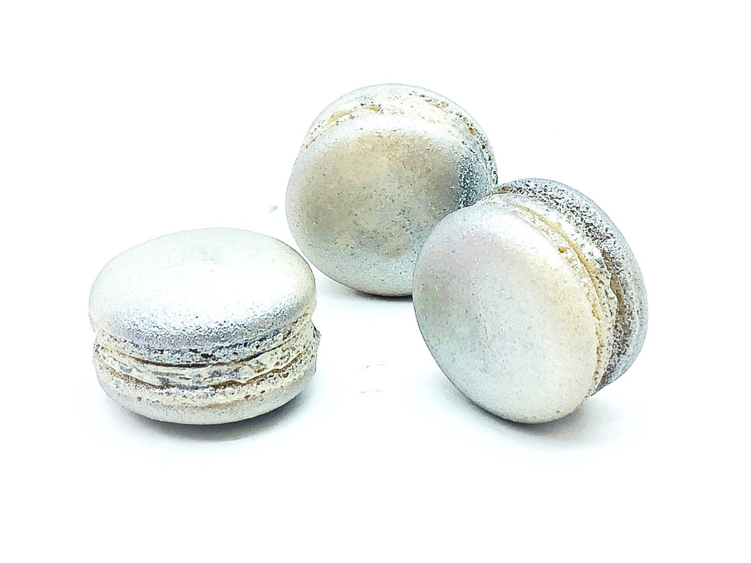 Luxe Mac | Silver Macarons Ideal for Celebratory Events. - Etsy