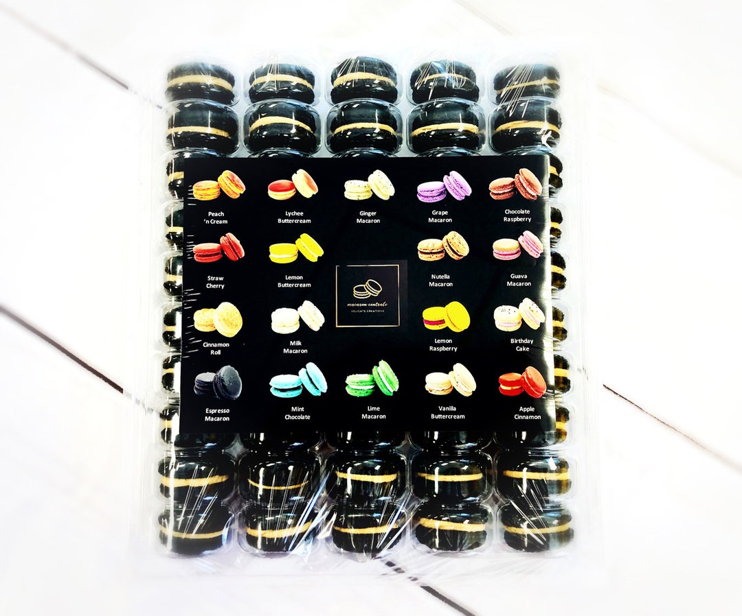 50 Pack Thai Black Coffee French Macaron Value Pack - Etsy