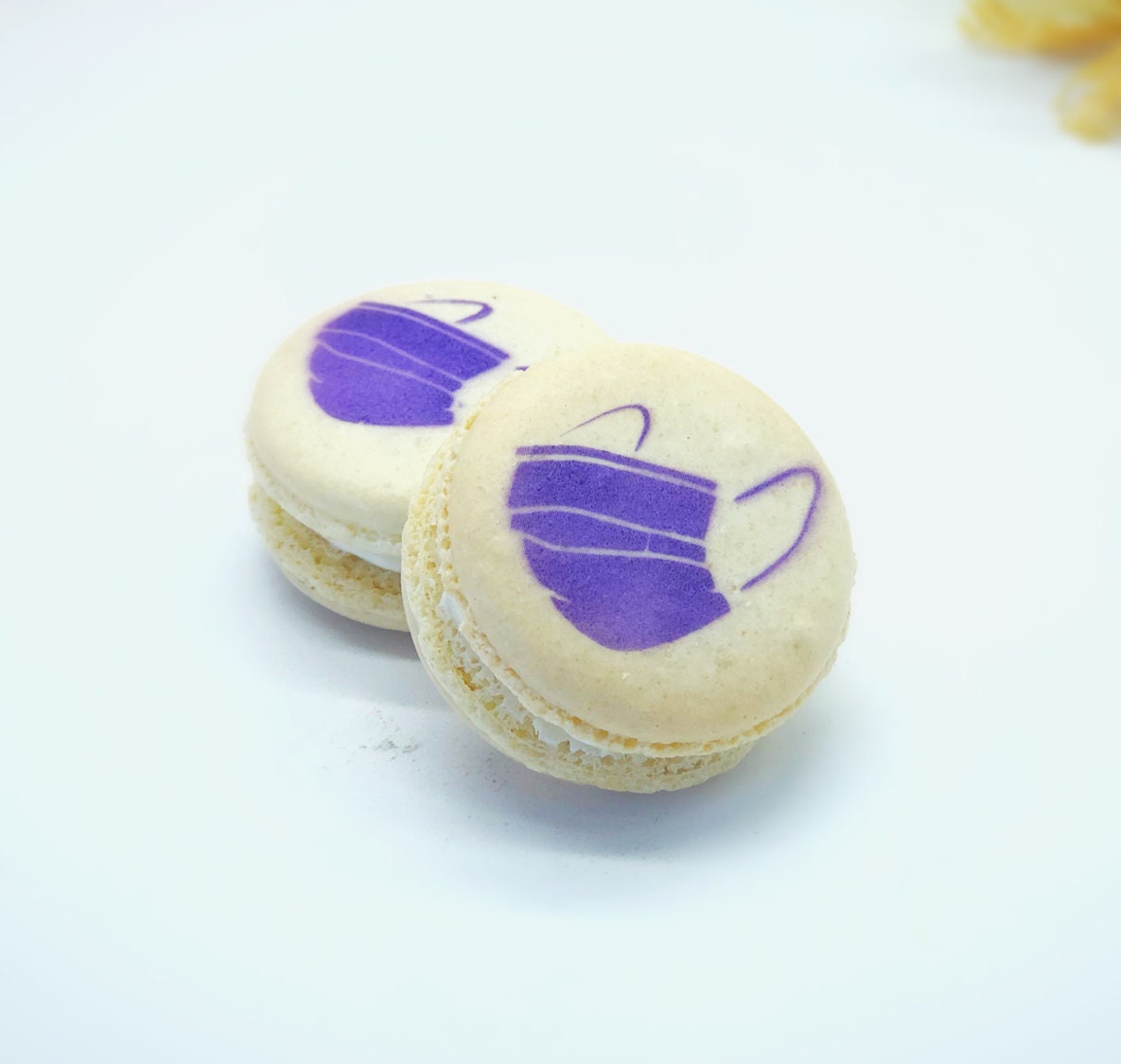 Novelty Macarons | Edible Spray Paint (face Mask) - Etsy