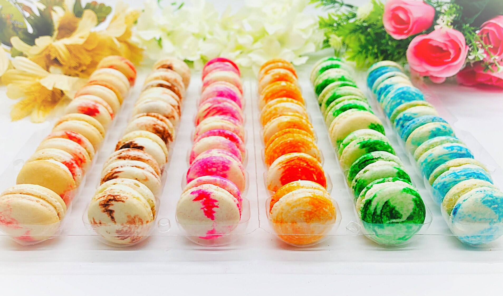 Cheesecake Macaron Set 48 Pack Assorted Macarons - Etsy