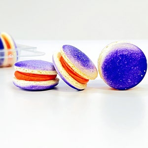 6 Pack Zesty Orange Grape French Macarons - Etsy