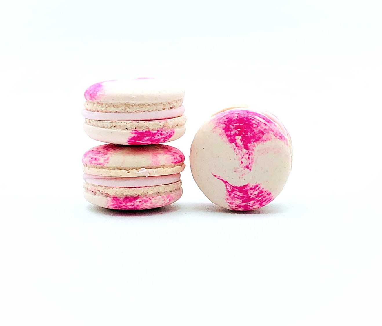 Dragon Fruit Vegan Macarons | Available in 4 & 12 Pack| - Etsy