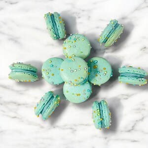 6 Pack Blueberry Mallow Bliss French Macarons - Etsy