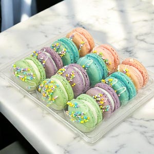 Spring Sprinkle Macarons – Bright & Cheery - Etsy