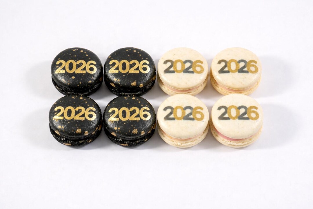 New Year Celebration Macarons Gift Box - Etsy