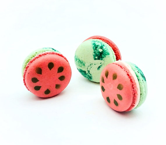 Watermelon Macarons Ideal for Celebratory Events. - Etsy