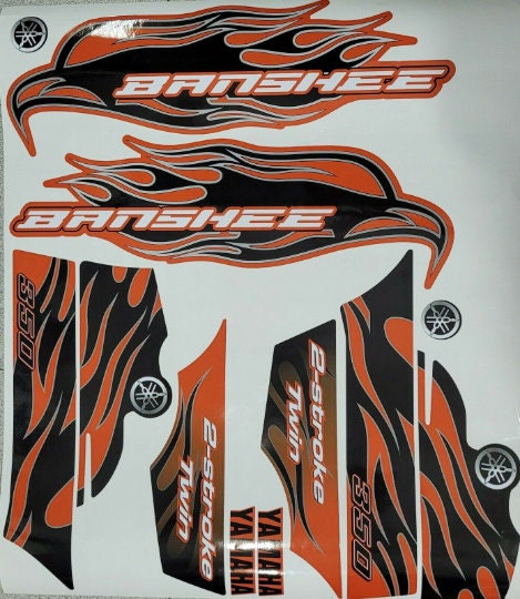 Banshee Yamaha 350 2008 Orange Full Graphics Kit - Etsy