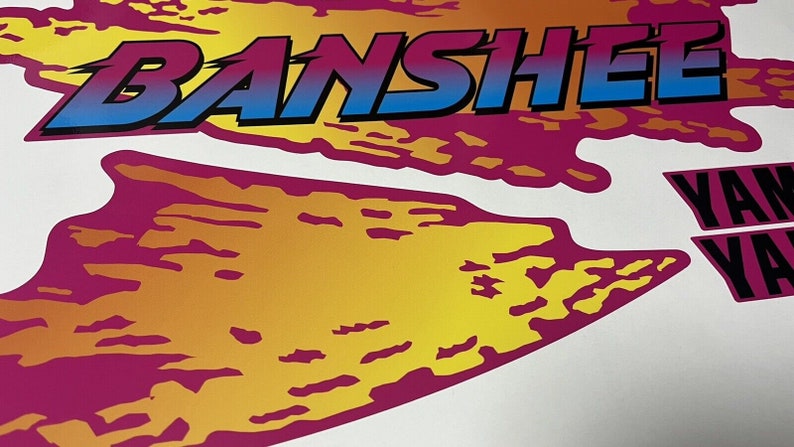 Yamaha Banshee 350 1995 Calcomanías gráficas completas - Etsy México