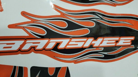 Banshee Yamaha 350 2008 Orange Full Graphics Kit - Etsy