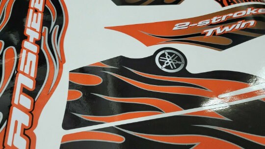Banshee Yamaha 350 2008 Orange Full Graphics Kit - Etsy