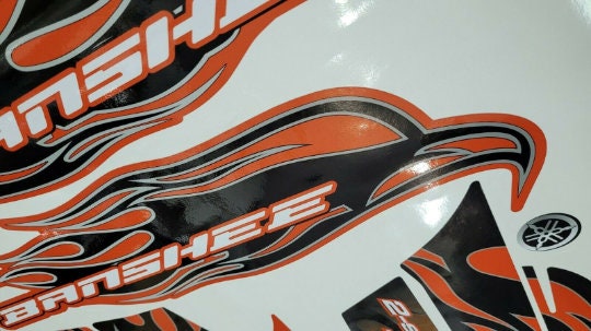 Banshee Yamaha 350 2008 Orange Full Graphics Kit - Etsy