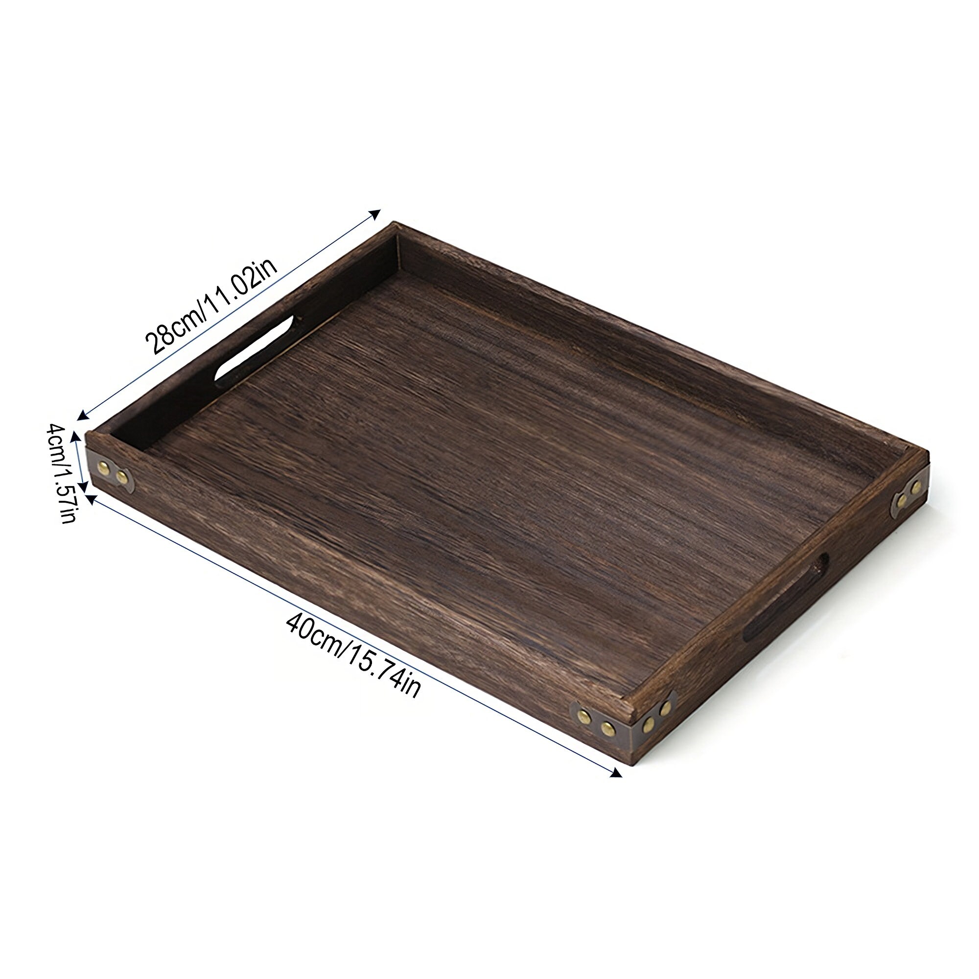 Empress Wood Serving Tray With Handles Rustic Tray for Your Home Decor ...