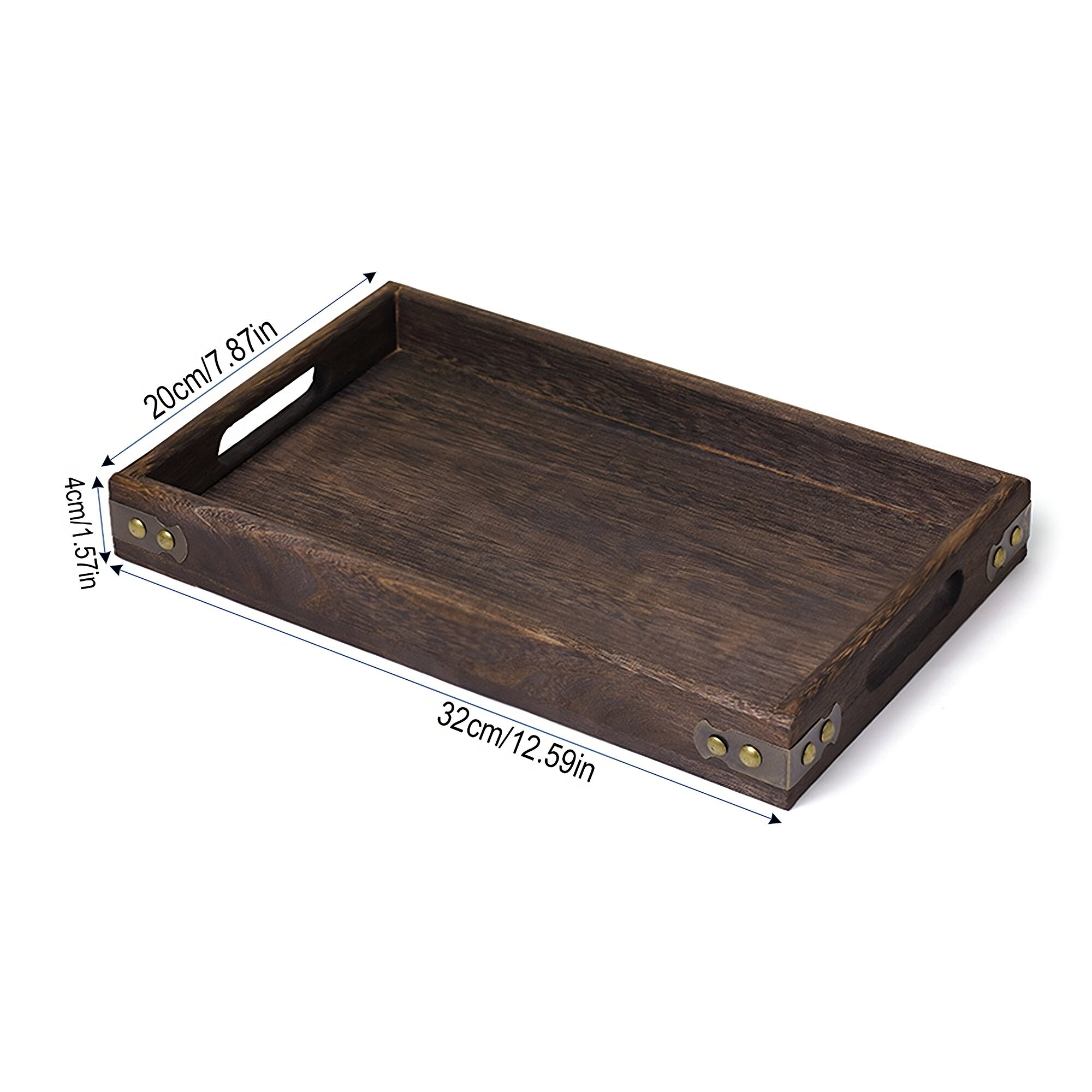 Empress Wood Serving Tray With Handles Rustic Tray for Your Home Decor ...