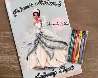 Princess Tiana Coloring Book 8.5 X 11 Inches 5.5 X 8.5 Inches per Page ...