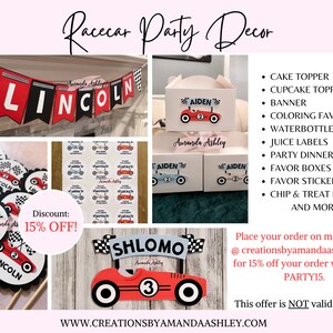 Racecar Banner, Vintage Racecar Banner, Racecar Birthday, Racecar Party ...