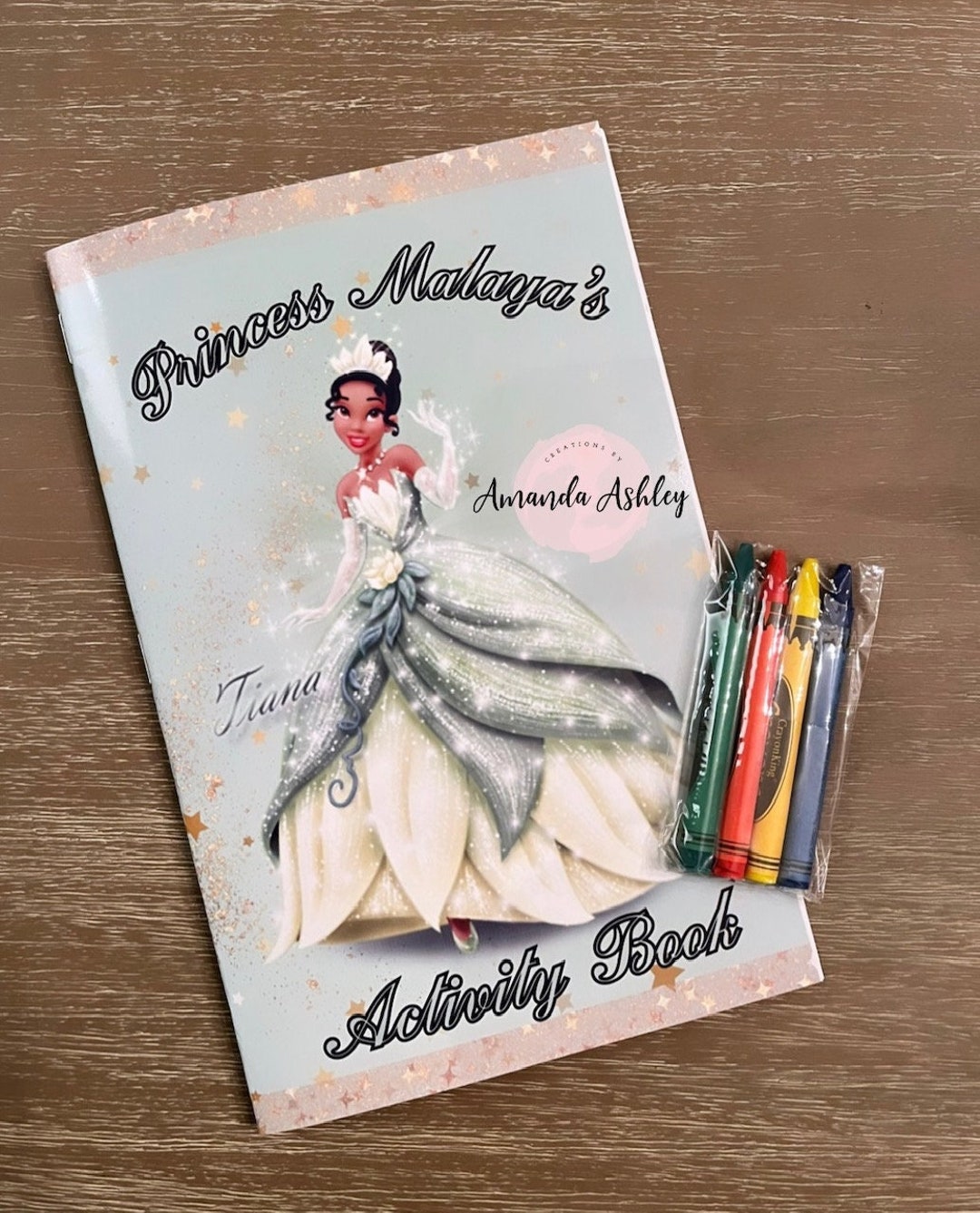 Tiana Inspired Coloring Books, Tiana Activity Books, Frog Princess ...