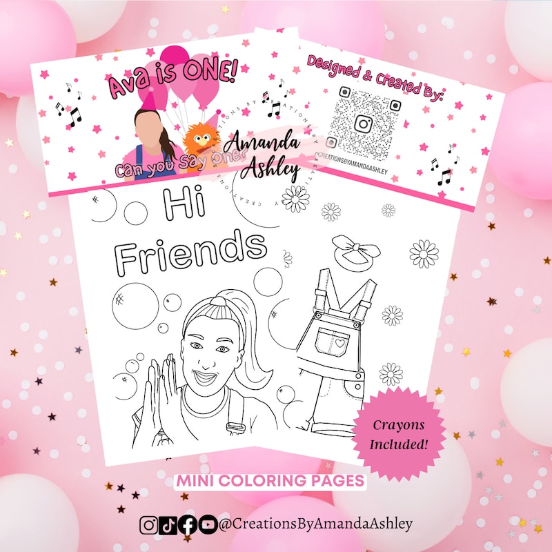 Ms Rachel Coloring Pages - Etsy