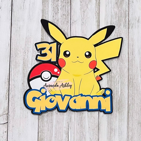 Pikachu Cake Topper - Etsy
