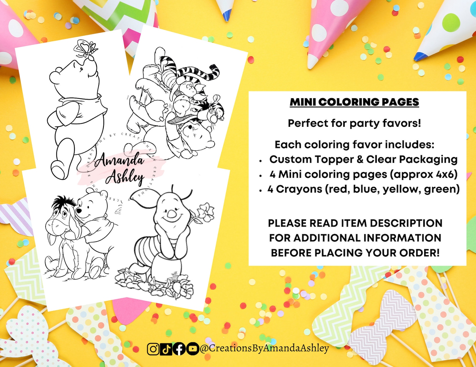 Honey Bear Coloring Pages, Bear Coloring Favors, Honey Bear Party ...