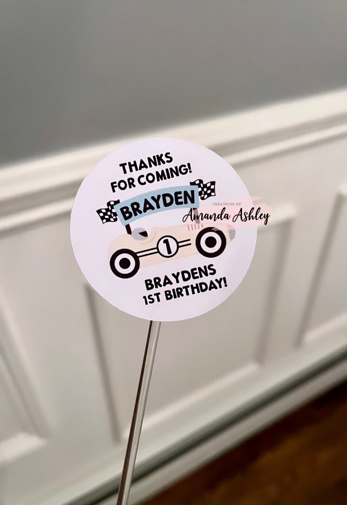 Vintage Car Party Stickers, Vintage Car Birthday Party, Vintage Car ...