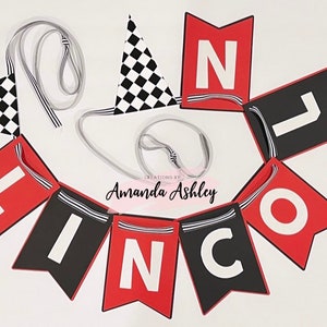 Racecar Banner, Vintage Racecar Banner, Racecar Birthday, Racecar Party ...