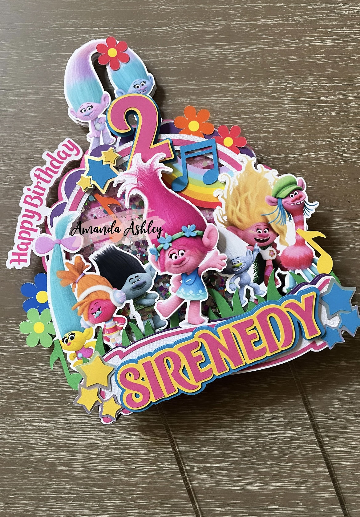 Trolls Cake Topper, Trolls Birthday Party, Trolls Birthday Decorations ...