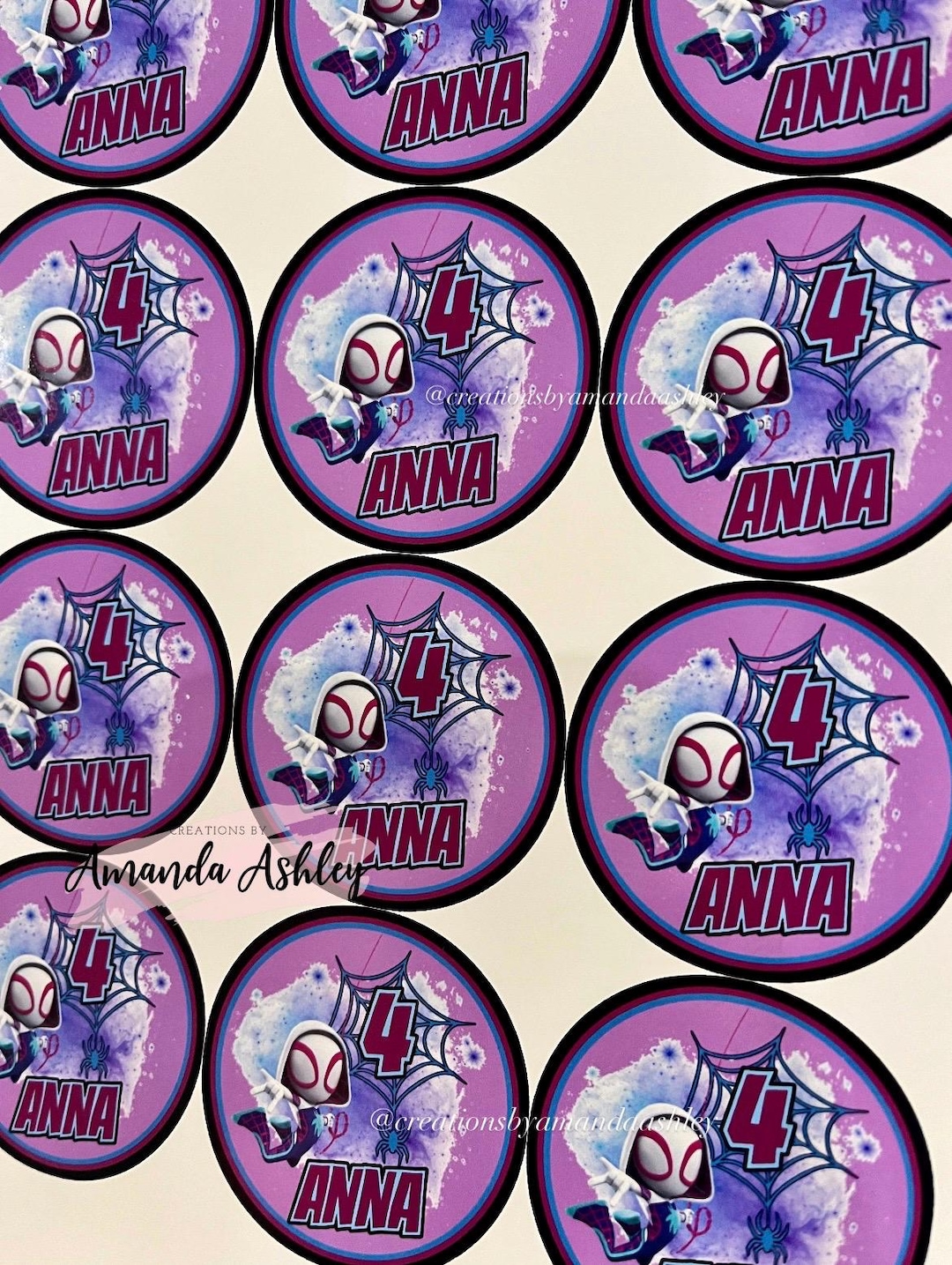 Spidey and Friends Party Stickers, Spiderman Favor Stickers, Spidey and ...