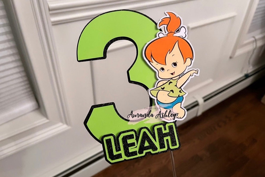 Pebbles Cake Topper, Flinstone Cake Topper, Pebbles Birthday - Etsy