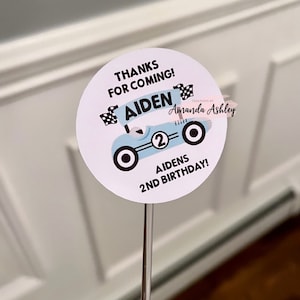 Vintage Car Party Stickers, Vintage Car Birthday Party, Vintage Car ...