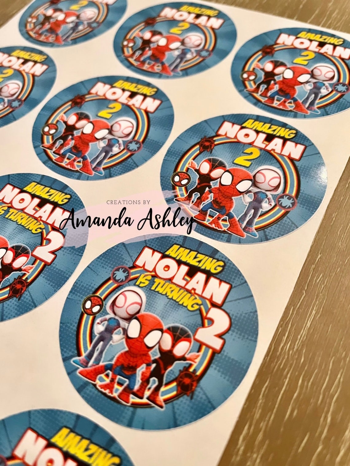Spidey and Friends Party Stickers Spiderman Favor Stickers - Etsy
