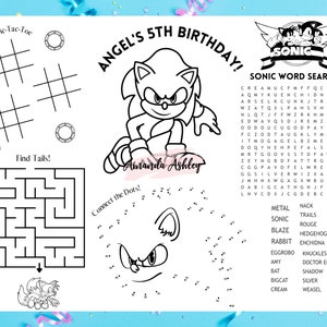 Hedgehog Coloring Sheet, Coloring Page, Sonicc Birthday, Sonic Party ...