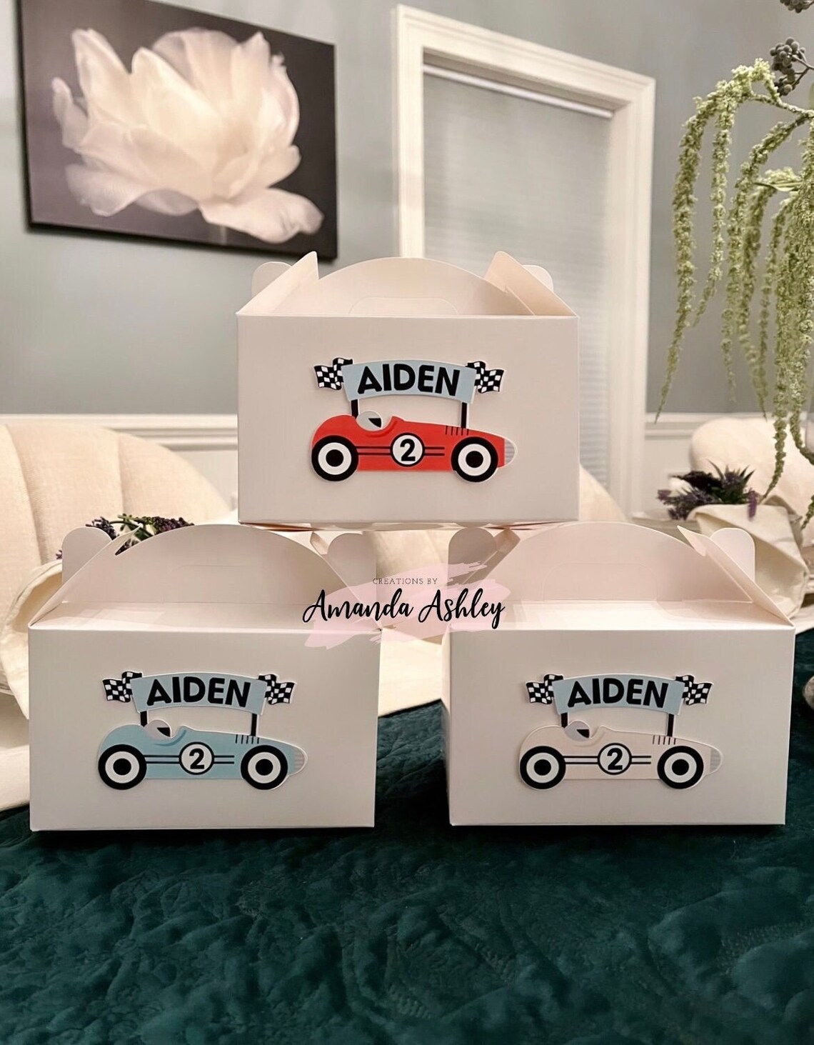 Vintage Car Favor Boxes, Vintage Car Birthday Party, Vintage Car Party ...