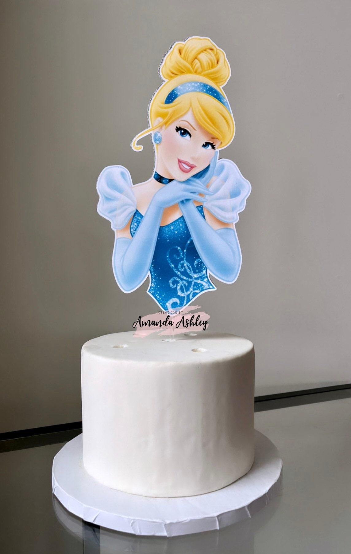 Cinderella Princess Inspired Cake Topper Cupcake Toppers | Etsy