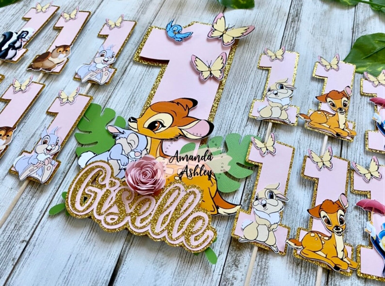 Bambi Cake Topper Bambi Cupcake Topper Bambi Birthday Bambi | Etsy