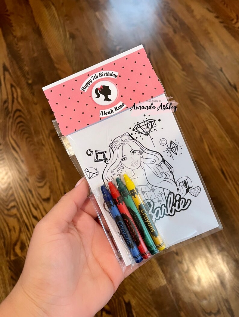 Pink Doll Coloring Pages, Mini Coloring Pages, Princess Doll Birthday ...
