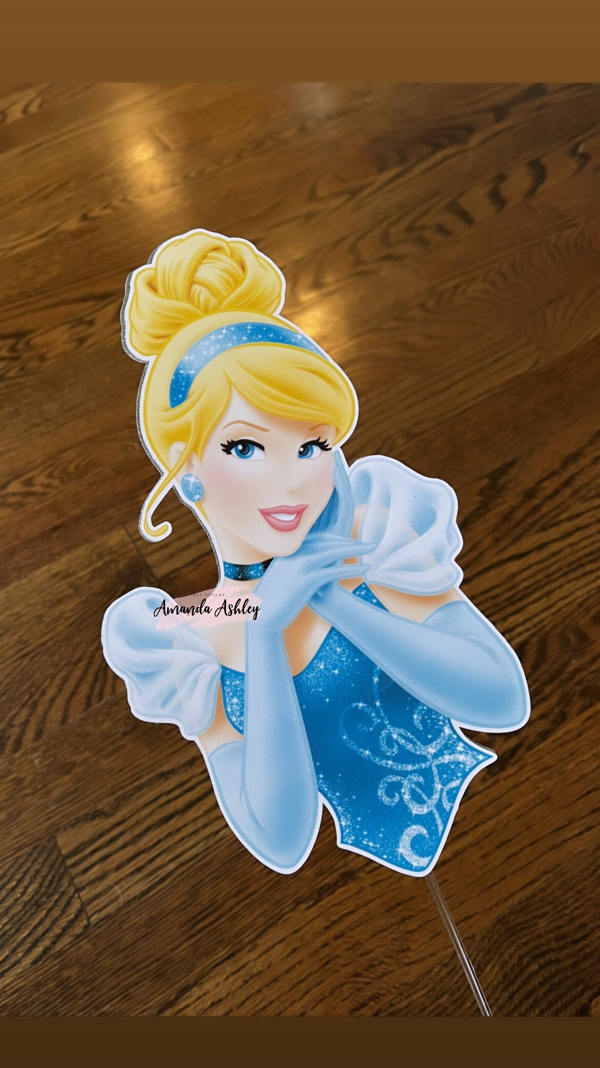 Cinderella Princess Inspired Cake Topper, Cupcake Toppers, Princess ...