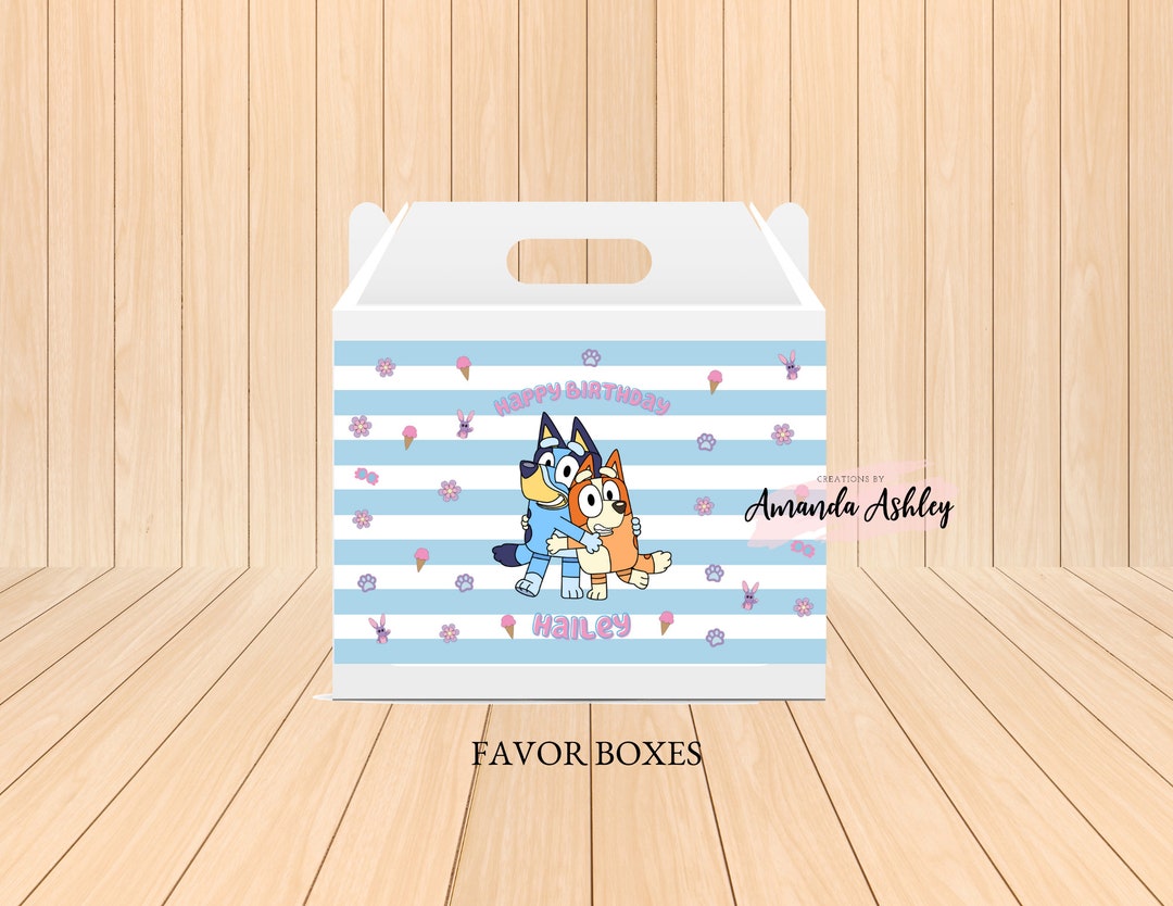 Bluey Favor Boxes, Bluey Birthday Favors, Bluey Favors, Bluey Party ...