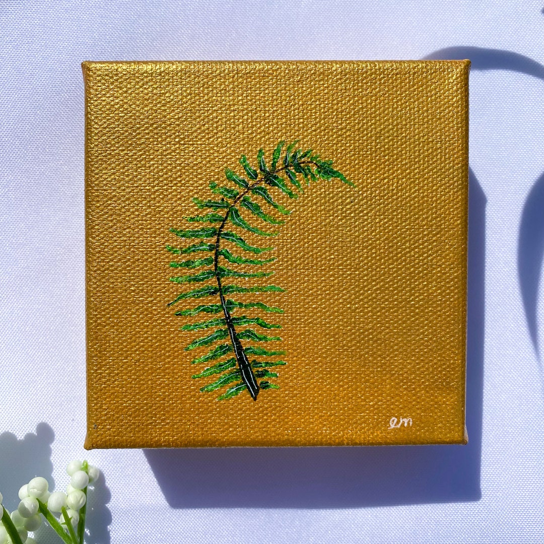 Fern Canvas Painting - Etsy
