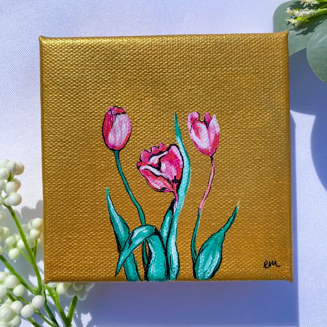 Tulip Canvas Painting - Etsy