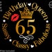 65 and Fabulous Svg, Fabulous at 65 Svg, 65 and Fab Svg,65th Birthday ...