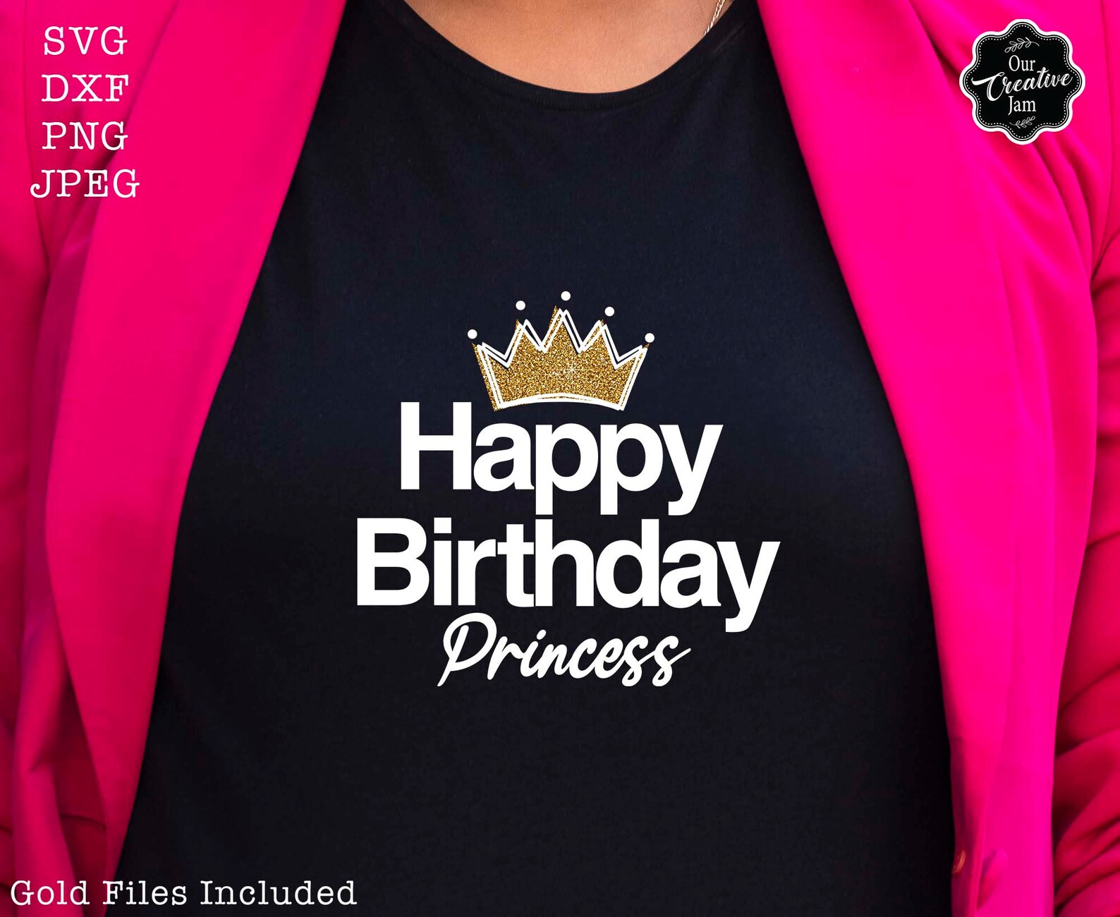 Happy Birthday Princess Svg, Princess Crown Svg, Princess Party Svg ...