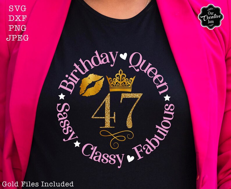 47 and Fabulous Svg 47 and Fab Svg 47th Birthday Svg for - Etsy